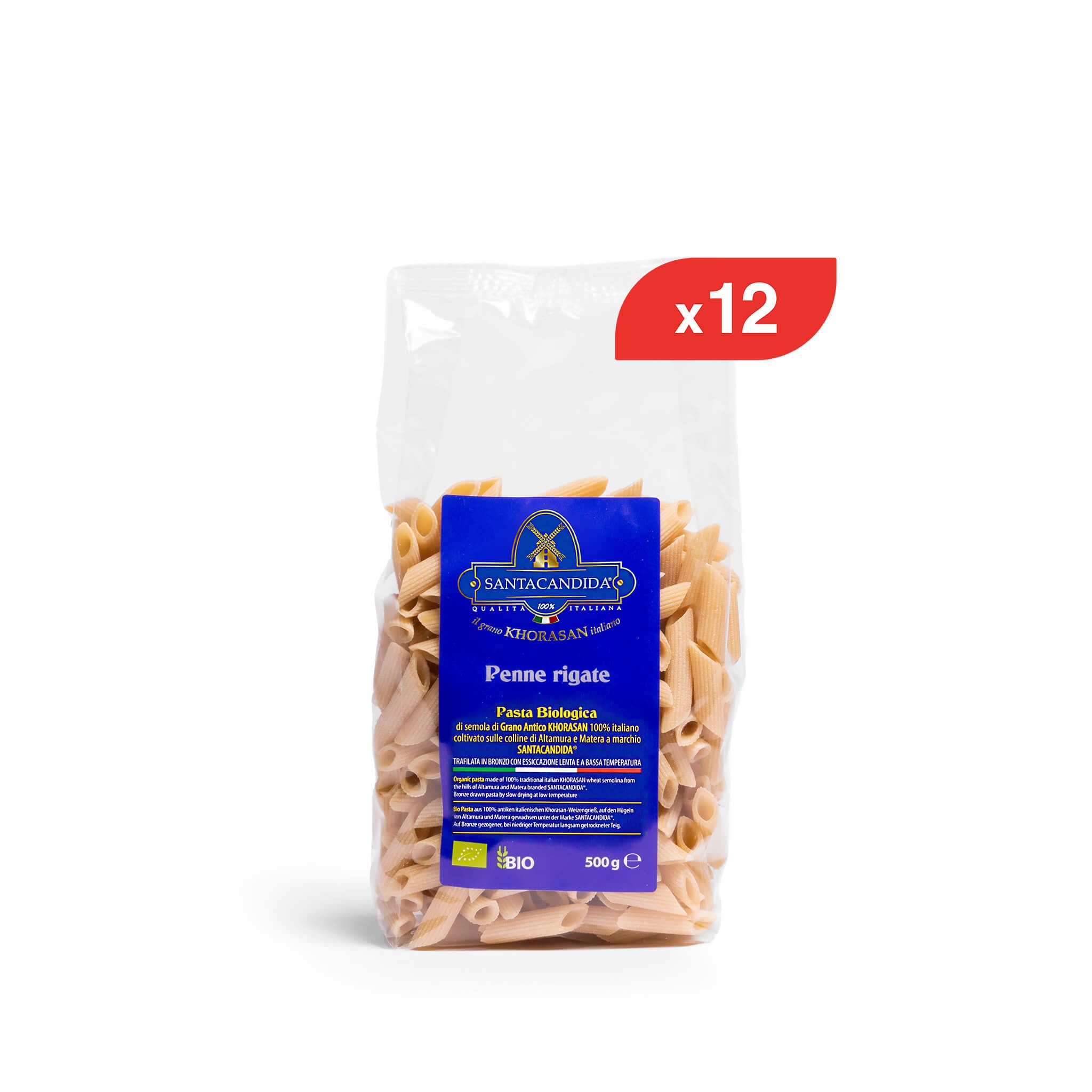 BOX Penne rigate di Khorasan bio 12 pezzi biologica | Santacandida Shop